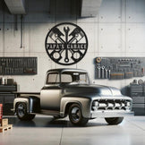 Custom Garage & Workshop Sign for Dad or Grandpa - Personalized Mechanic Décor – Pristine Custom