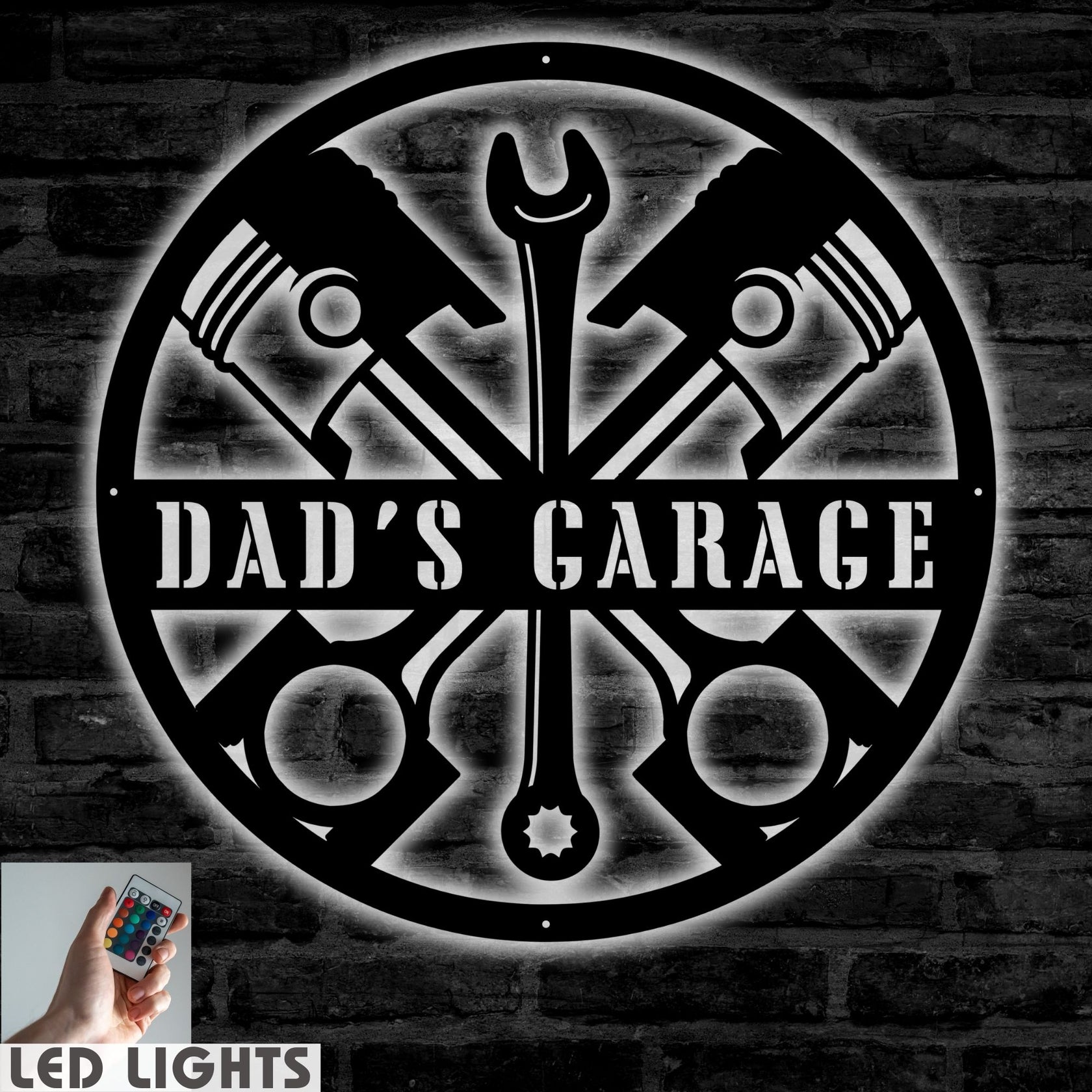 Custom Garage & Workshop Sign for Dad or Grandpa - Personalized ...