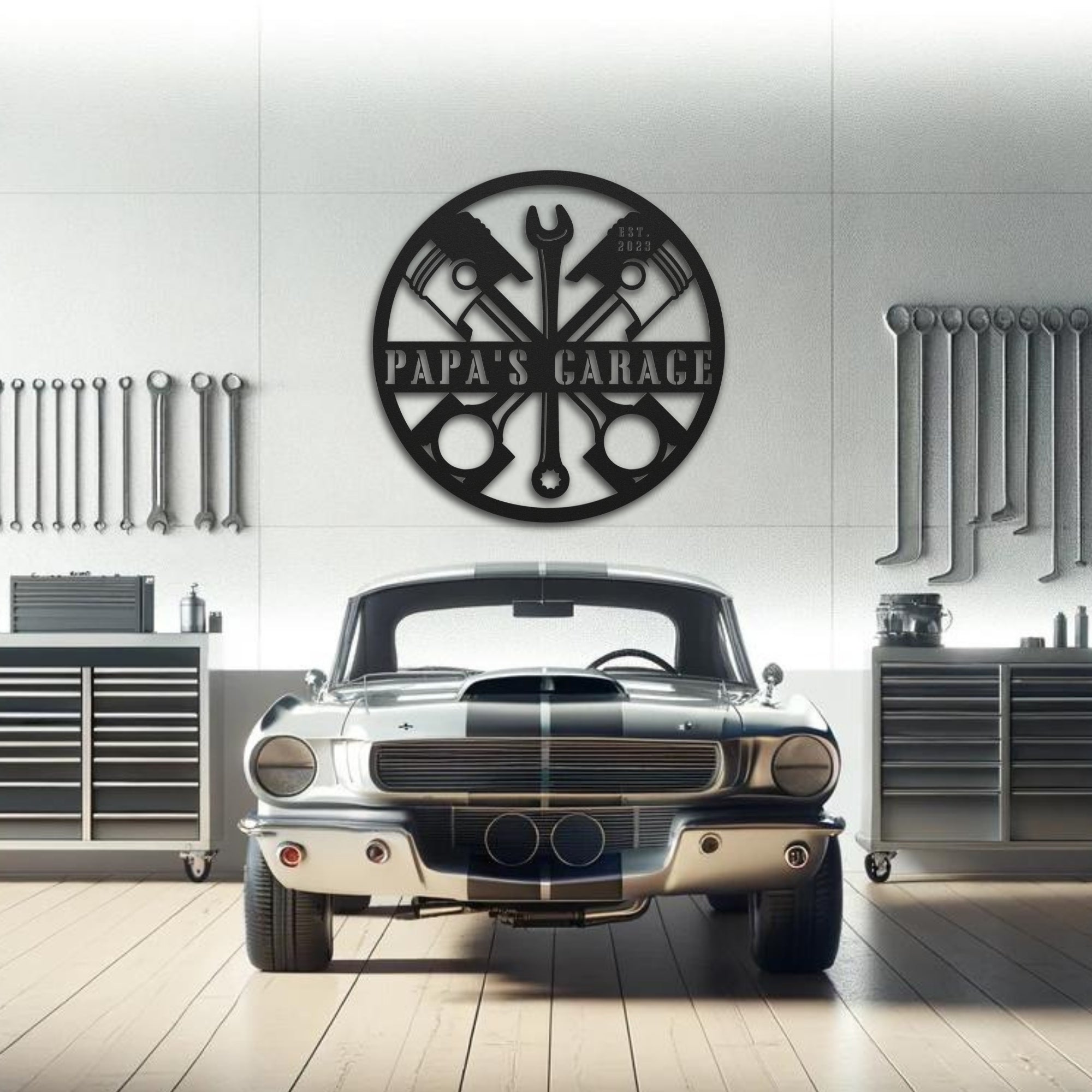 Custom Garage & Workshop Sign for Dad or Grandpa - Personalized ...